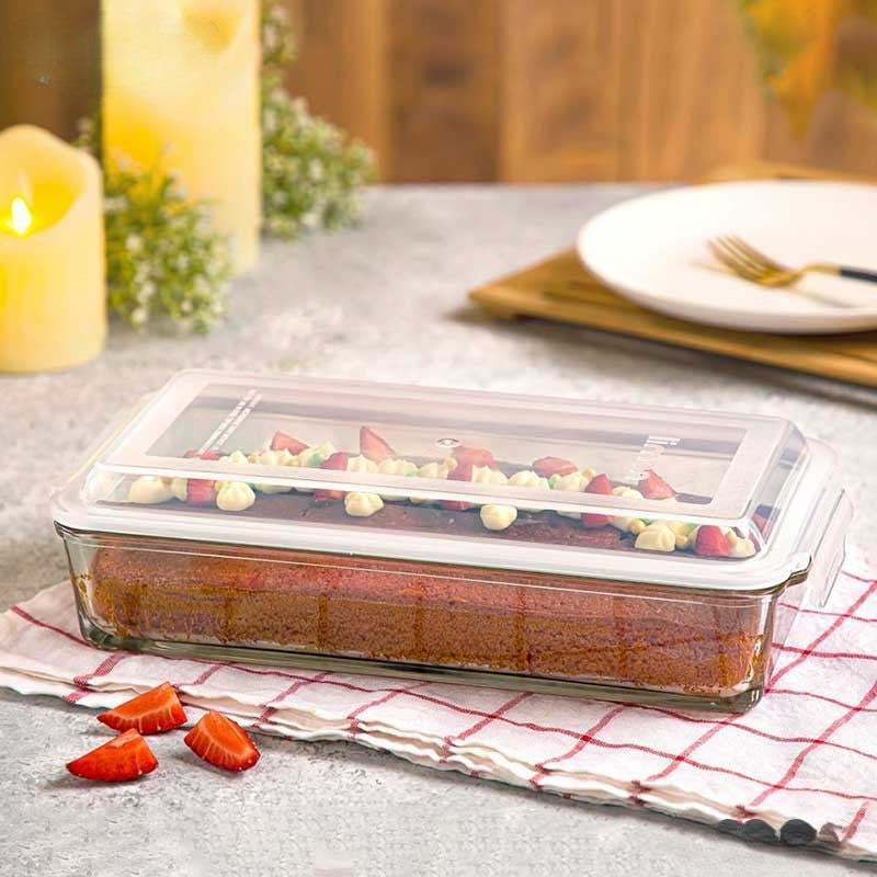 1.4L Rectangle Glass Container with Lid (2050) by Limon – All-In-One Store
