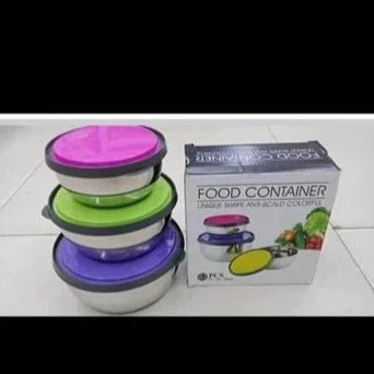 3 Pcs Steel Bowl Set – All-In-One Store