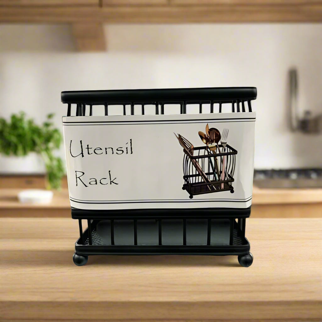 Premium Metal Utensils Rack – All-In-One Store