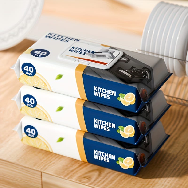 40 Pcs Heavy Duty Kitchen Wipes – All-In-One Store