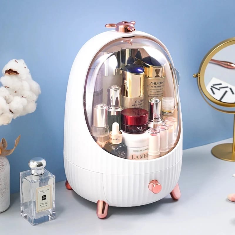 Cosmetic Display Cases With Drawer & LED – All-In-One Store
