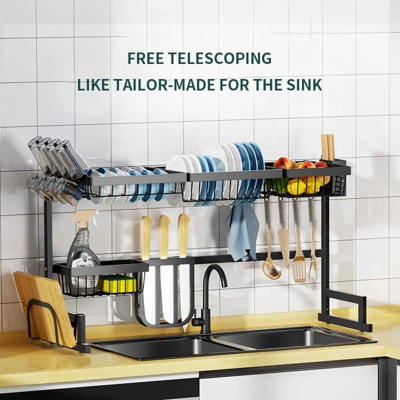 metal kitchen sink rack large size 85c.m – All-In-One Store