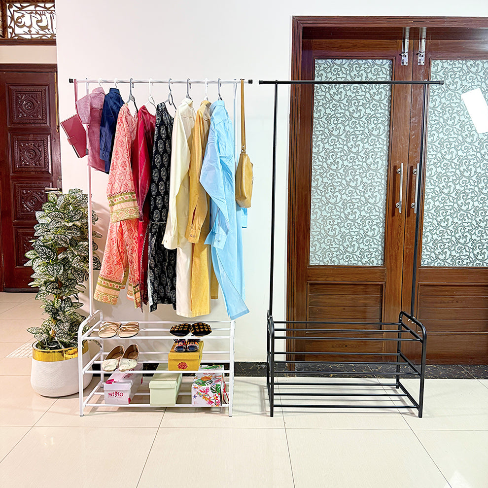 Metal Clothes & Shoes Organizer by Matrix – All-In-One Store